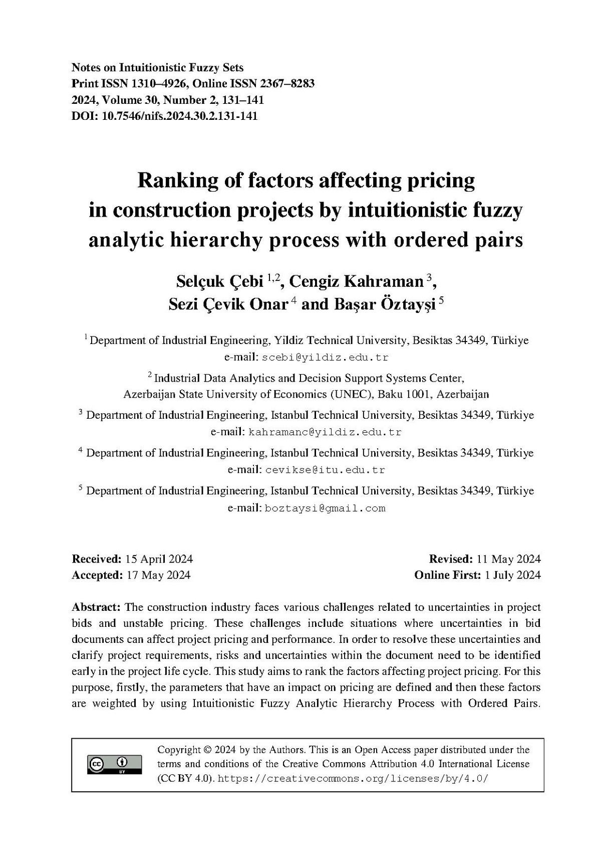 File:NIFS-30-2-131-141.pdf from Ifigenia, the wiki for intuitionistic fuzzy sets and generalized ...